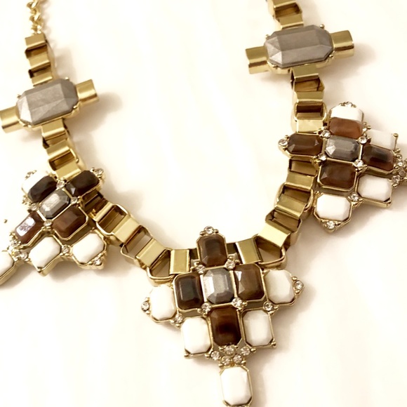 Lee Angel | Jewelry | Lee By Lee Angel Baguette Crystal Link Necklace ...
